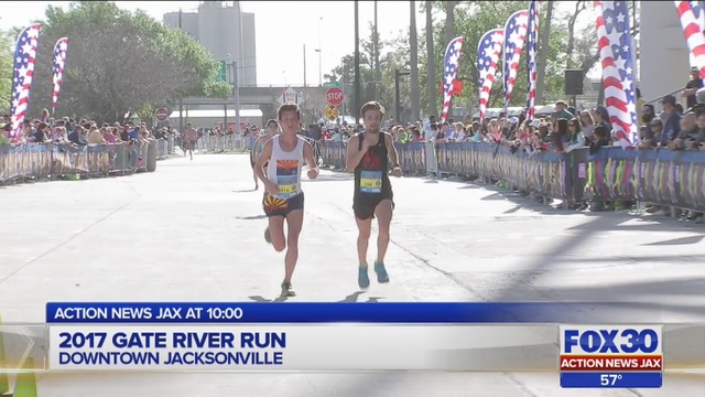 Runners fill the streets during Jacksonville's Gate River Run | WJAX-TV